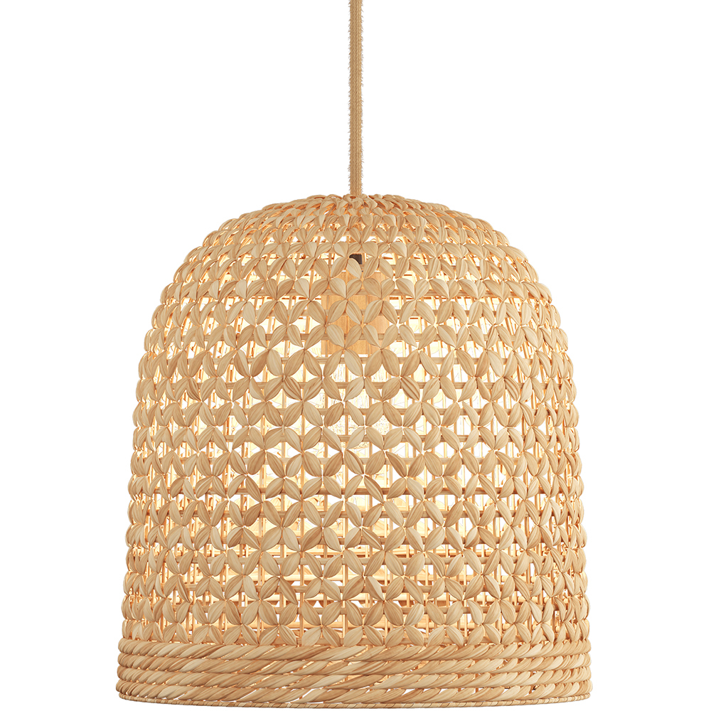 Kaufen Sie Rattan-Deckenlampe - Boho Bali Design Pendelleuchte - 30cm ...